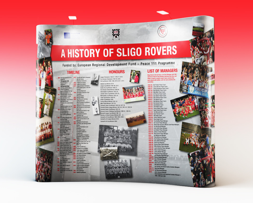 Sligo Rovers - Pop-Up Wall Display - Printfix